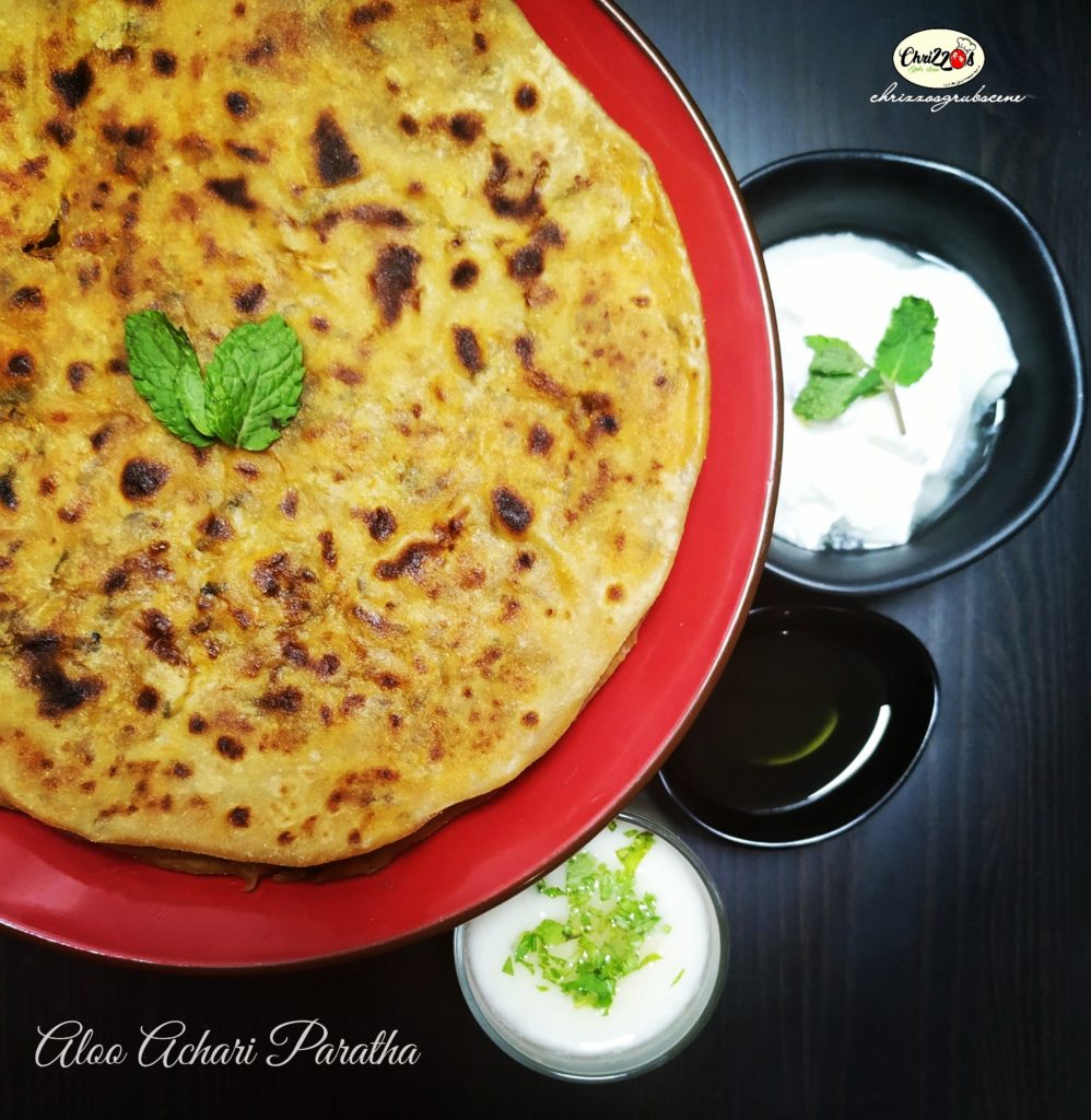Recipe for Aloo Achari Paratha - chrizzosgrubscene
