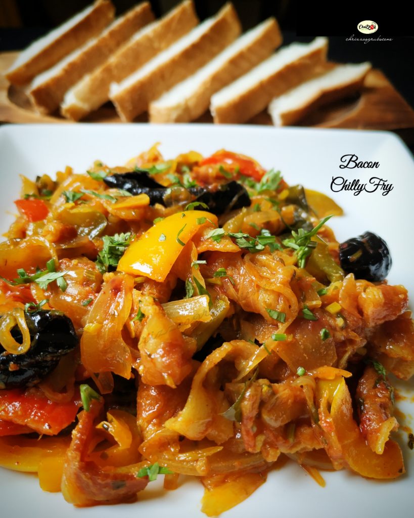 Recipe for Bacon Chilly Fry - chrizzosgrubscene