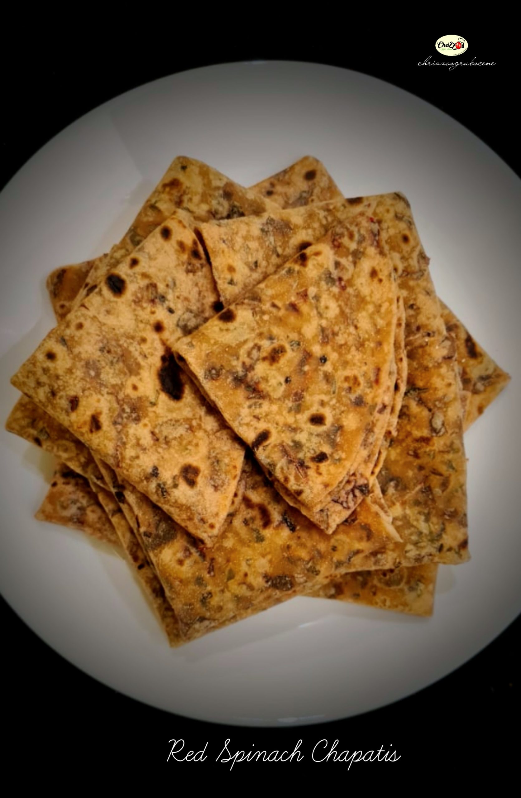Recipe for Red Spinach Chapatis - chrizzosgrubscene
